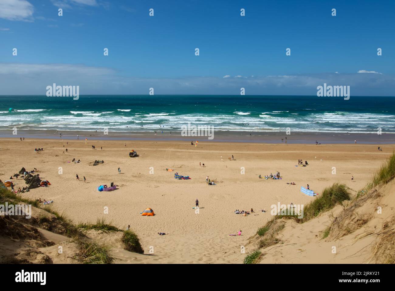 Woolacombe Bay beach, North Devon, England, UK, August 2022 Stock Photo - Alamy