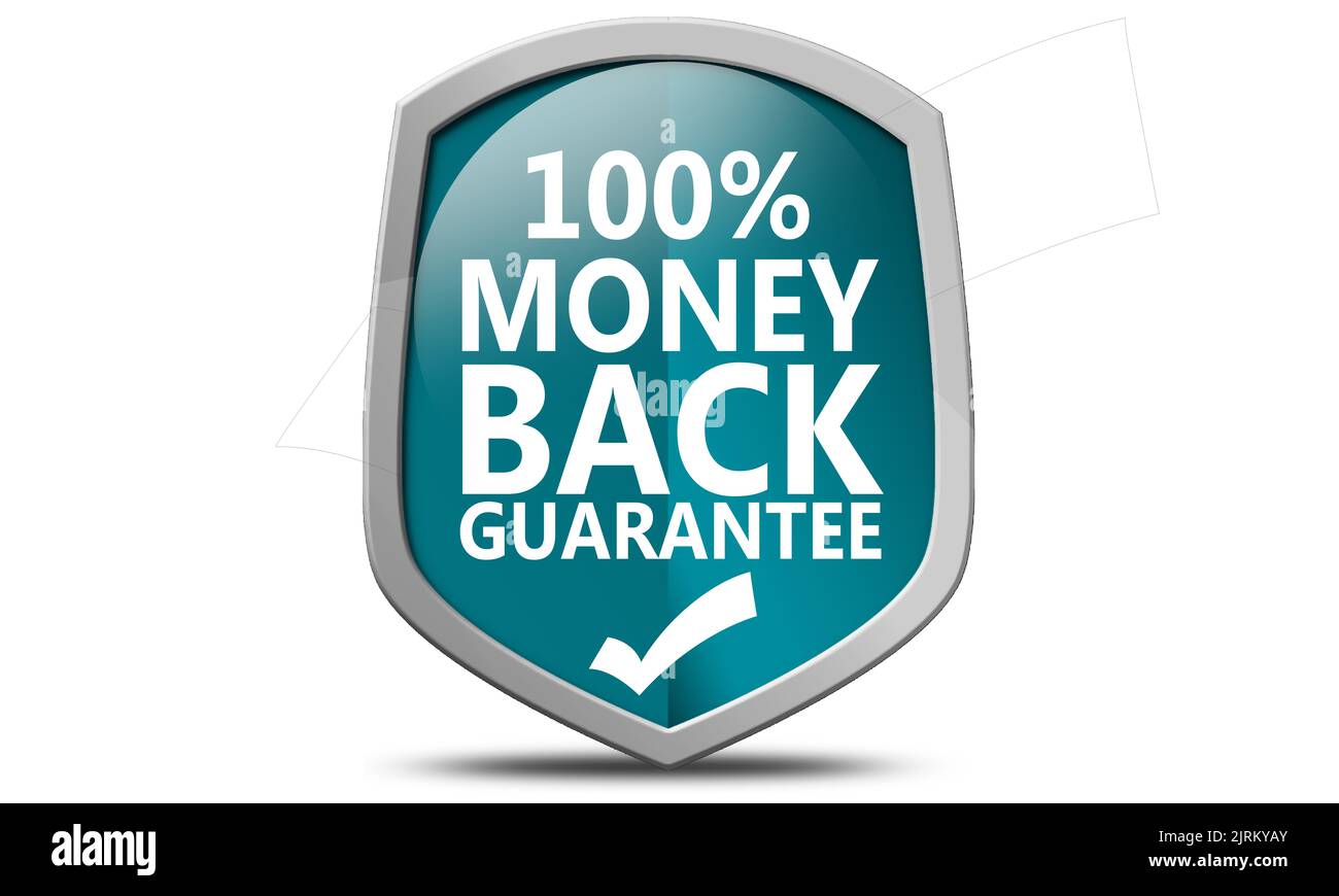 100 money back guarantee badge hi-res stock photography and images - Alamy