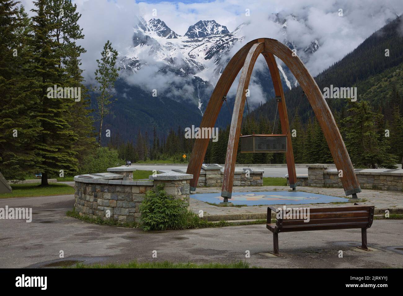 Landscape at Rogers Pass National Historic Site in Glacier National ...