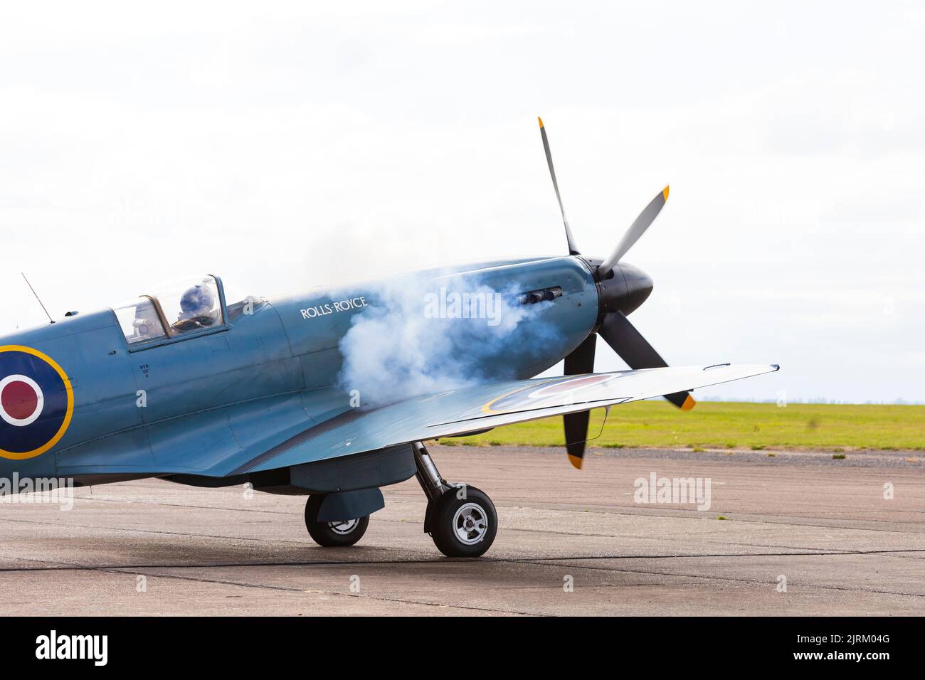 Supermarine Spitfire PRXIX of the Rolls Royce Heritage Trust flying at ...