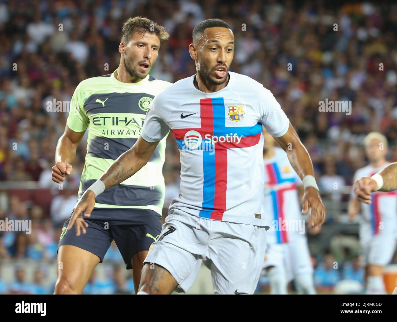 Pierre-Emeric Aubameyang of FC Barcelona during the Friendly Football ...
