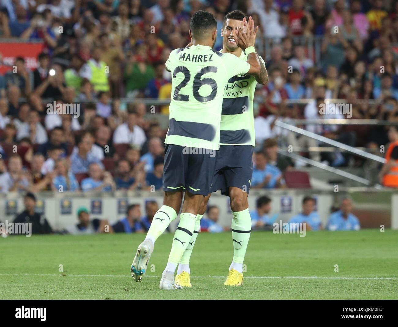 Celebration Goal Riyad Mahrez of Manchester City during the Friendly ...