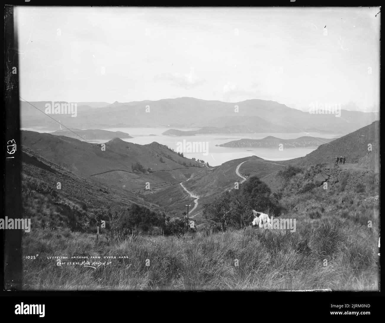 From dyers pass lyttelton harbour Black and White Stock Photos & Images ...