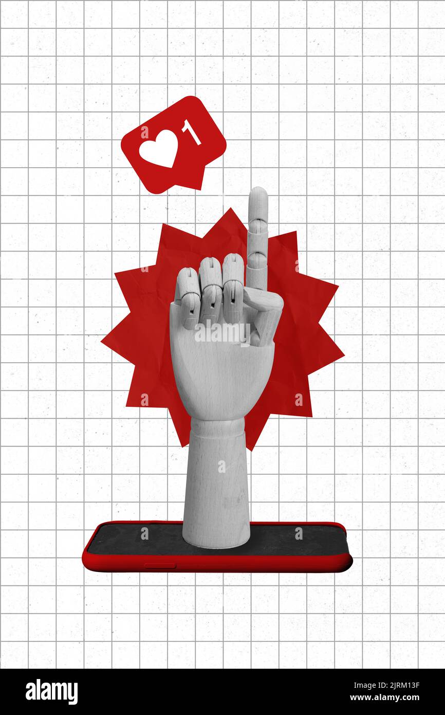 Creative 3d photo artwork graphics painting of modern devices touch ...