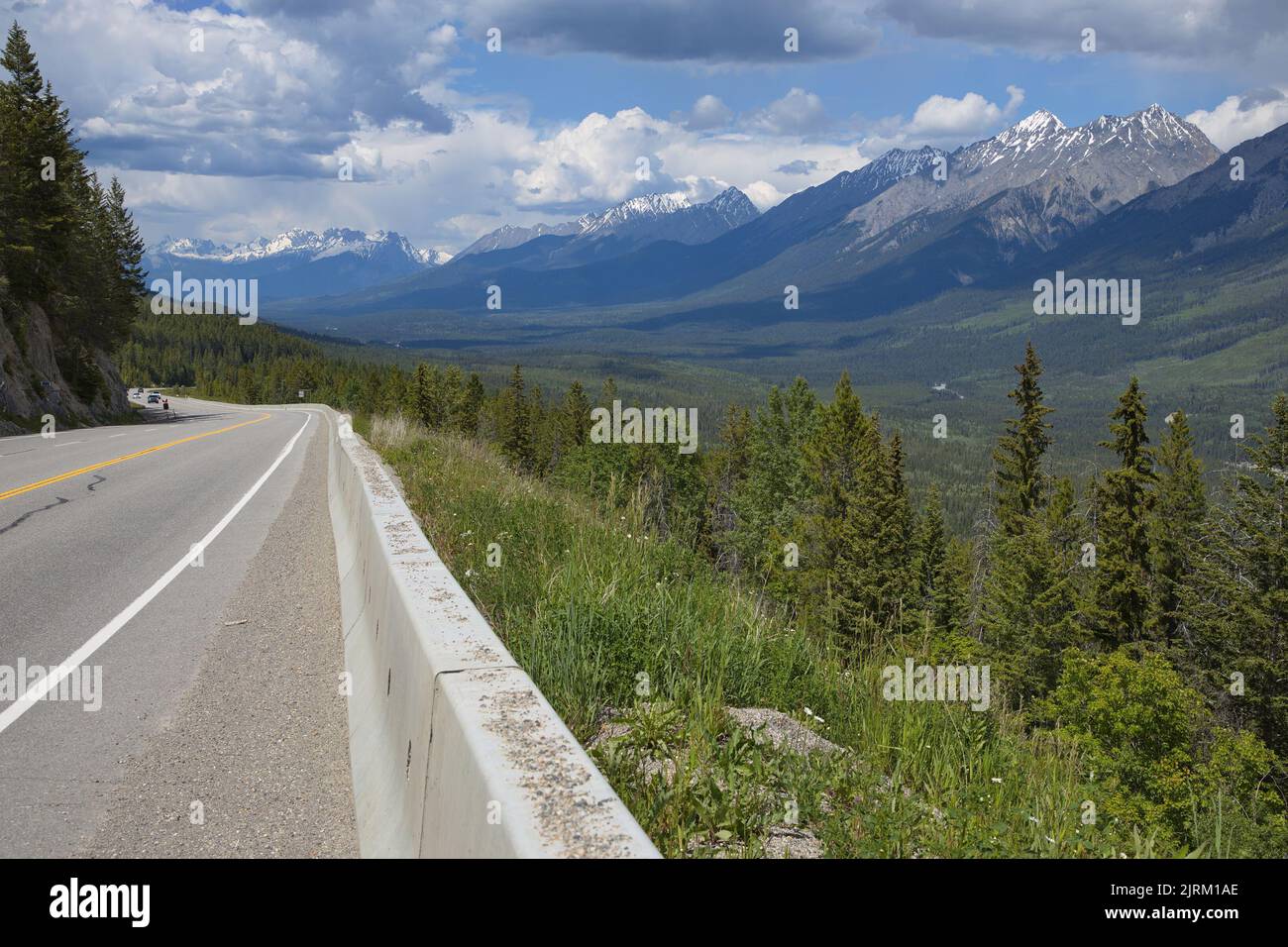 Landscape at Banff-Windermere Highway in Kootenay National Park,British ...