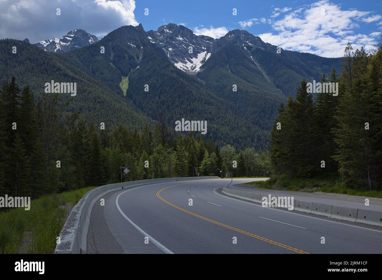 Landscape at Banff-Windermere Highway in Kootenay National Park,British ...