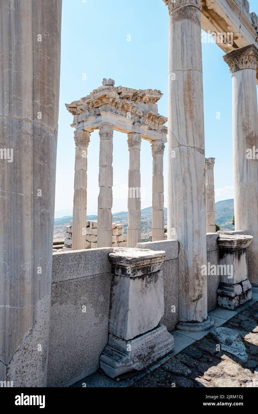 Ancient city of Pergamon (Bergama) located in izmir city of Turkey ...