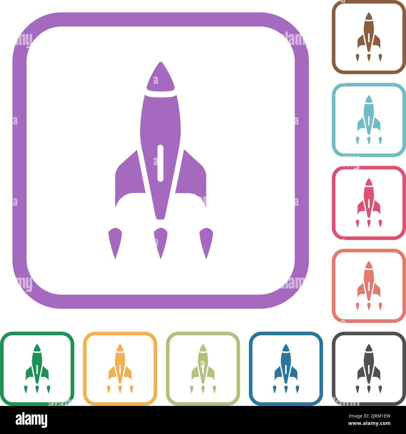 Space spaceship square color Stock Vector Images - Alamy