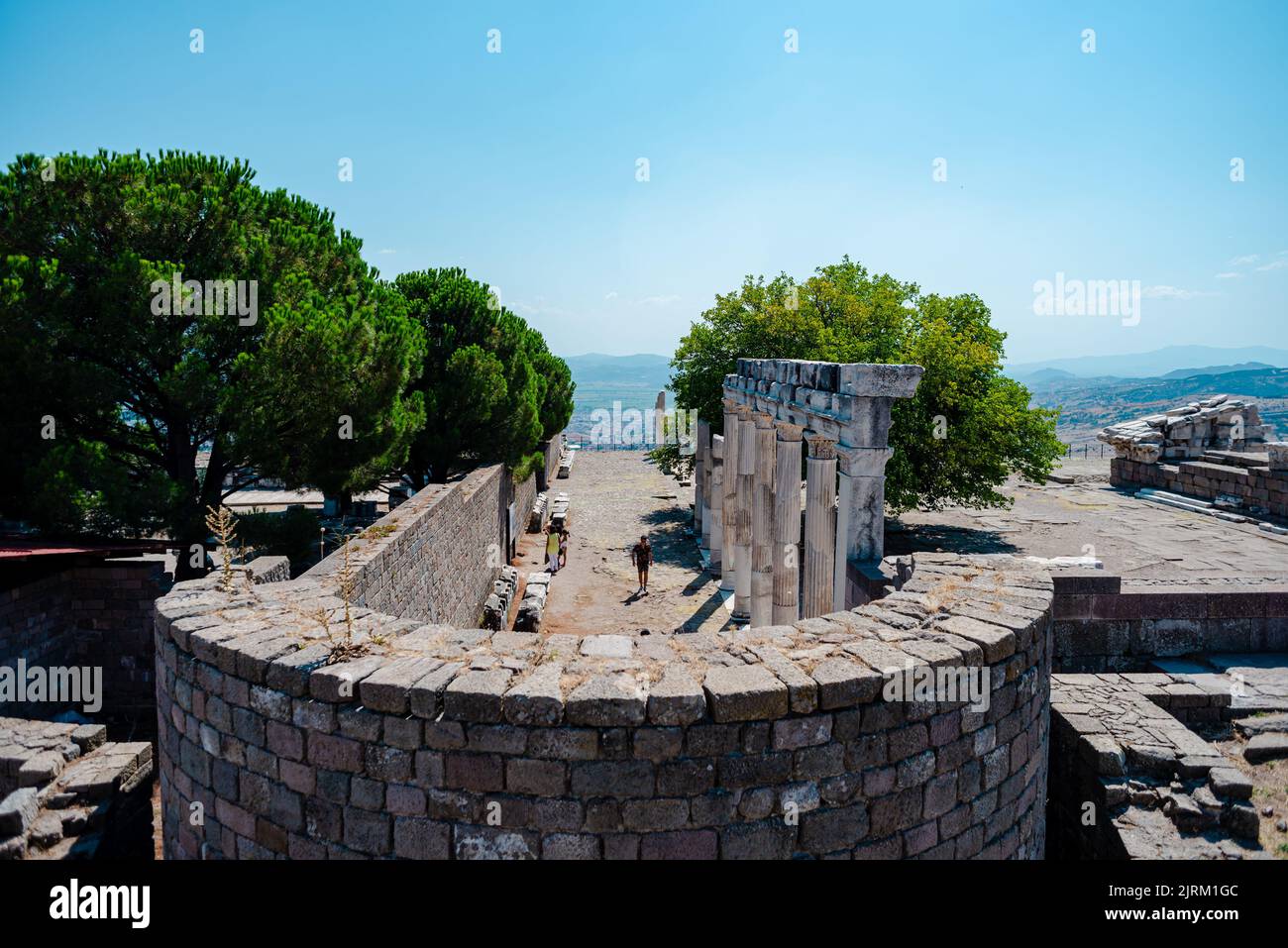 Ancient city of Pergamon (Bergama) located in izmir city of Turkey ...