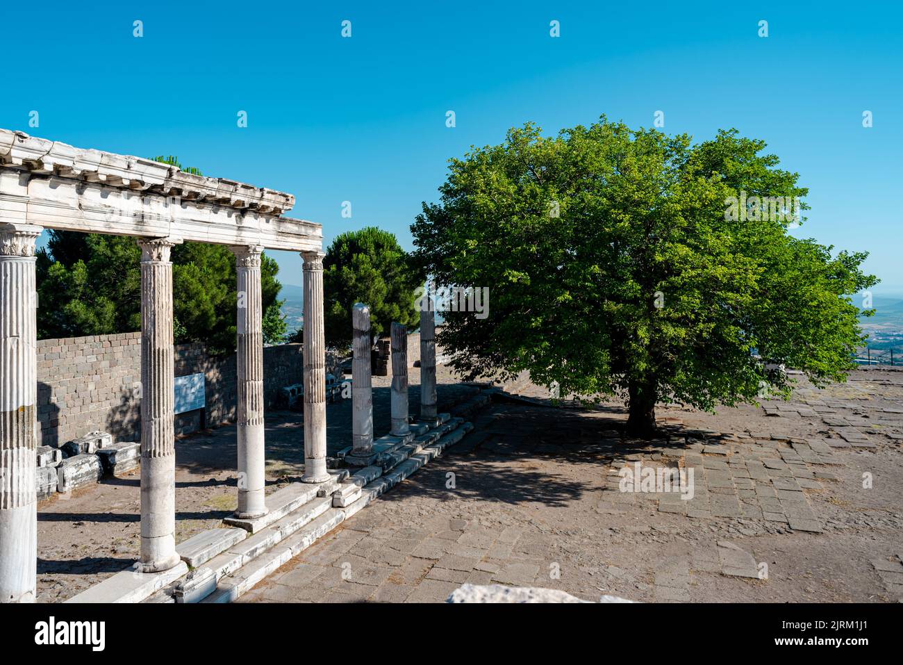 Ancient city of Pergamon (Bergama) located in izmir city of Turkey ...