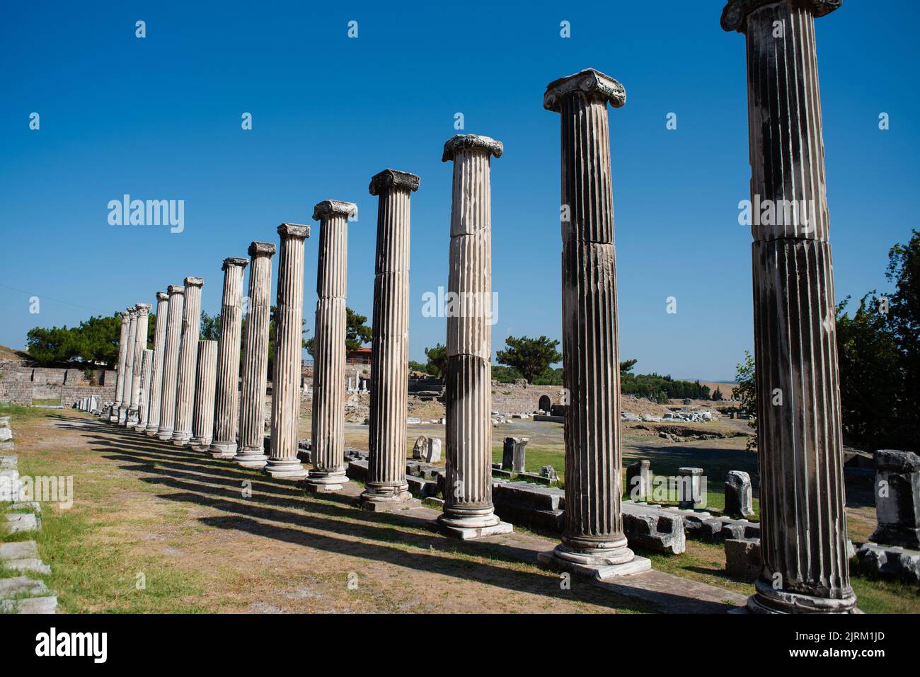 Ancient city of Pergamon (Bergama) located in izmir city of Turkey ...