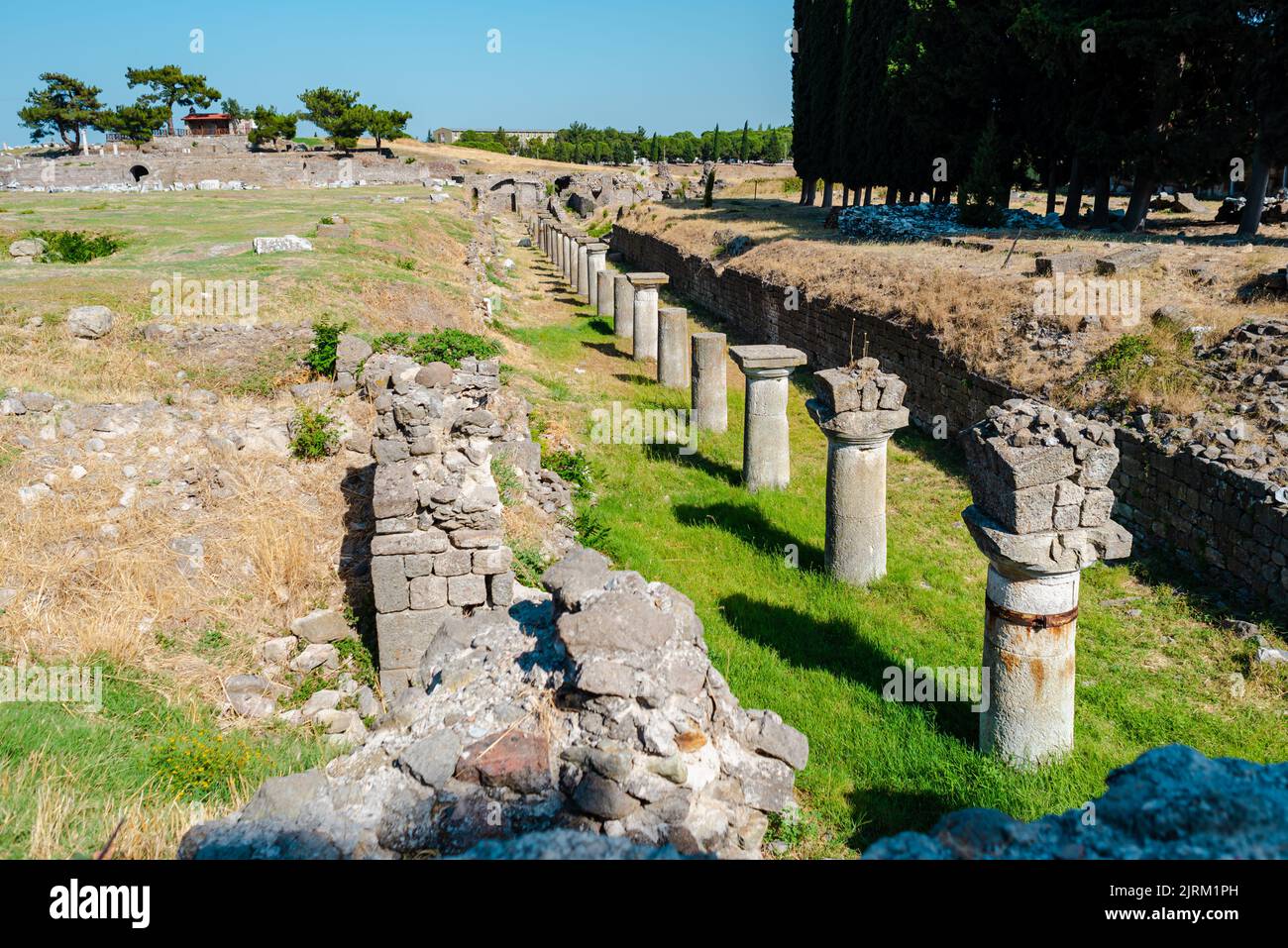 Ancient city of Pergamon (Bergama) located in izmir city of Turkey ...