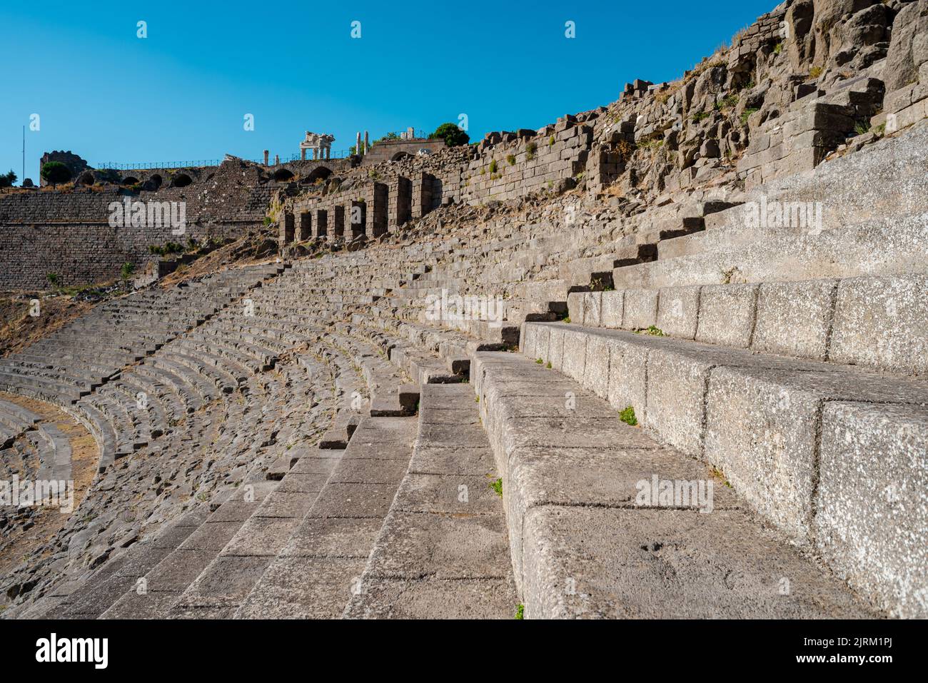 Ancient city of Pergamon (Bergama) located in izmir city of Turkey ...