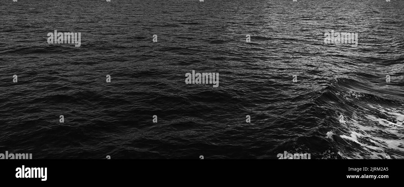 Black water sea wave. water website banner and surface of dark nature ...