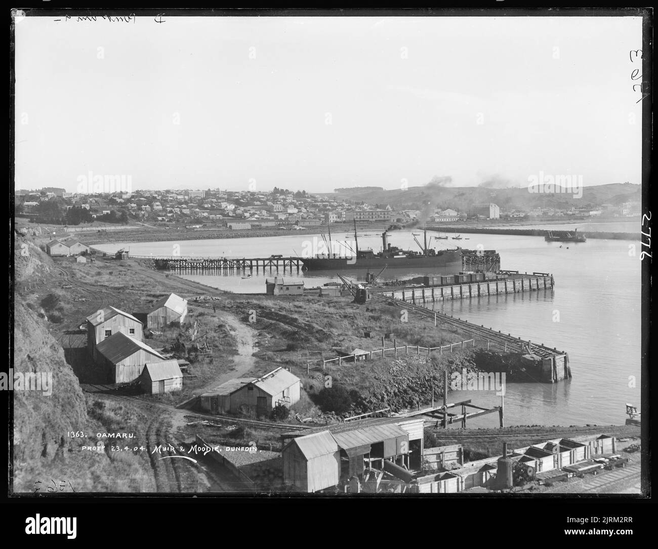 Oamaru, circa 1904, Dunedin, by Muir & Moodie Stock Photo - Alamy