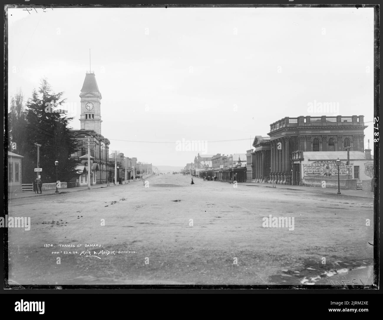 Thames Street, Oamaru, circa 1904, Dunedin, by Muir & Moodie Stock ...