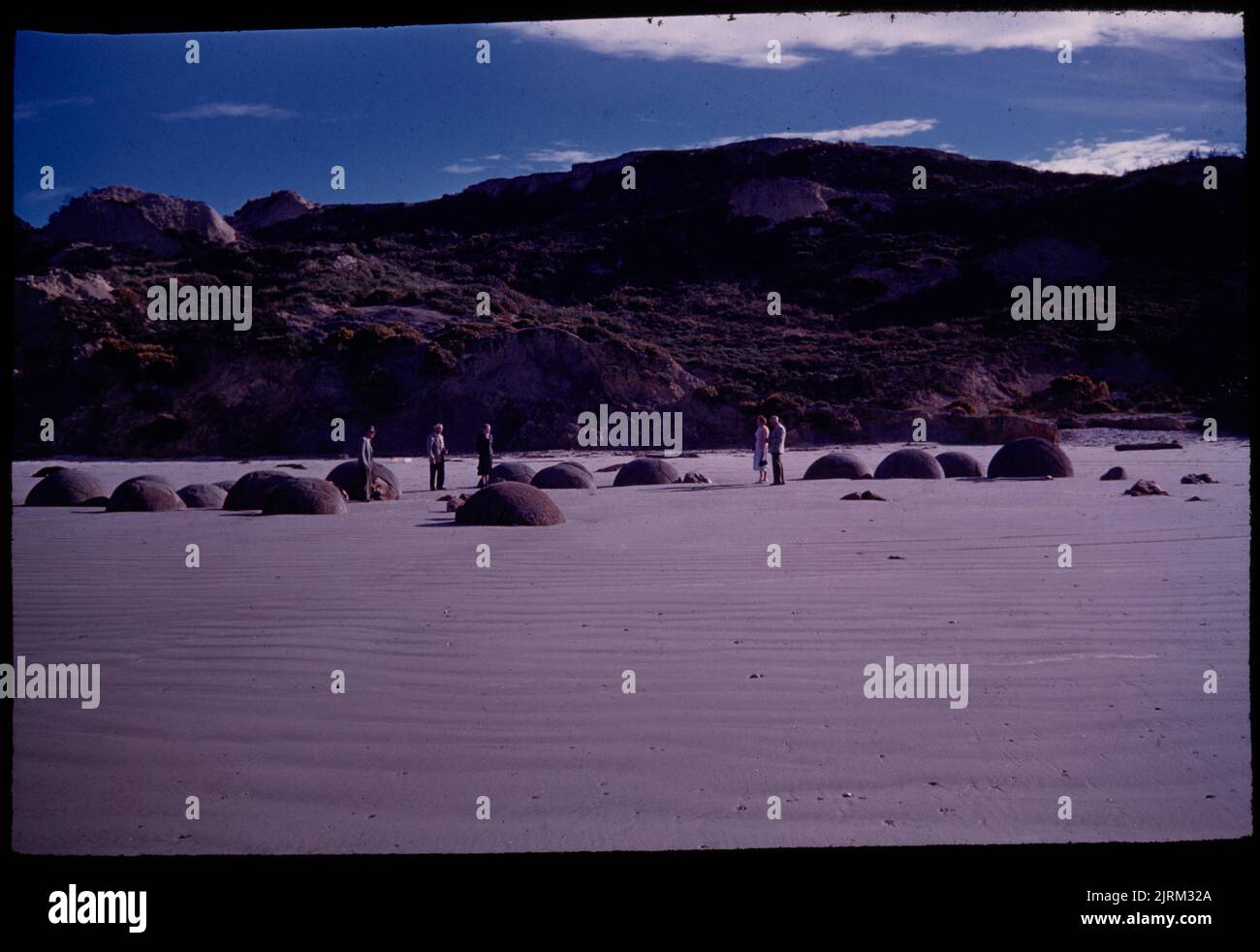 Moeraki Boulders, 24 March 1959-13 April1959, New Zealand, by Leslie ...