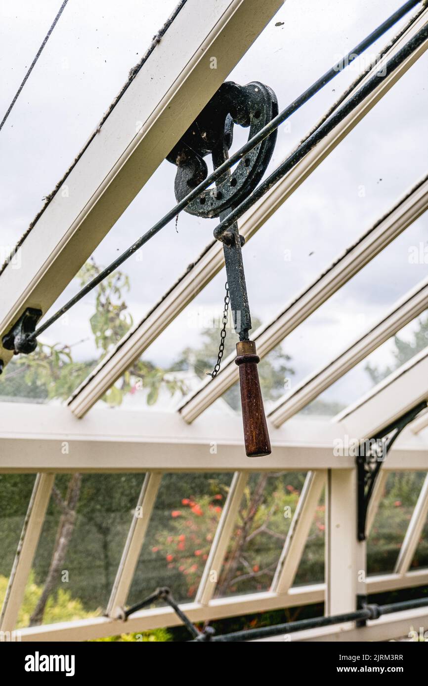 The elegant Victorian greenhouses at Eythrope Gardens on the Waddesdon ...
