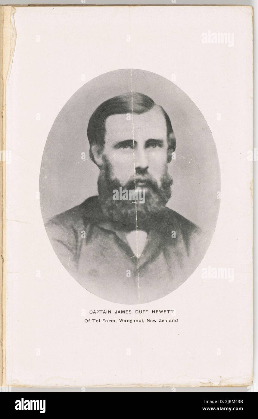 Captain James Duff Hewett, of Toi Farm, Wanganui, New Zealand. Plate 2 ...