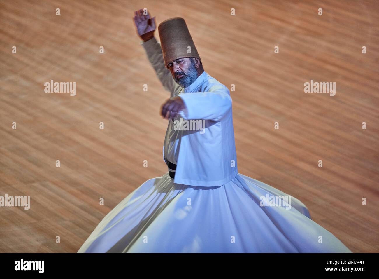 Dervish traditional ceremony in Konya, Cappadocia. Ottoman culture ...