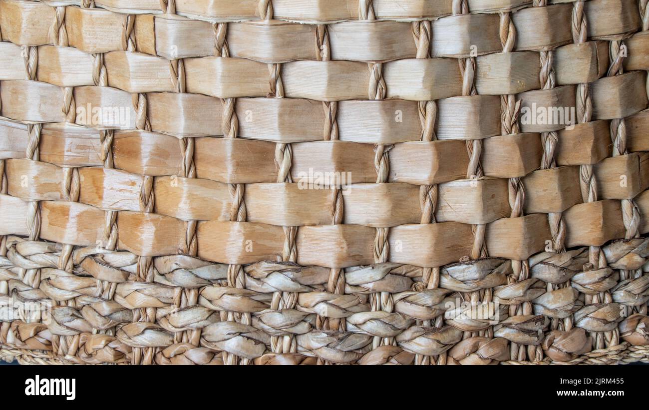 Braided background material birch bark wood with braided edging Stock ...
