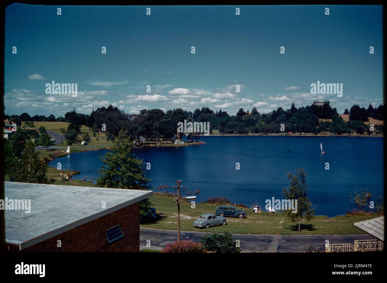 Panorama of Lake Hamilton from the home of Wally Neill, 07 February ...