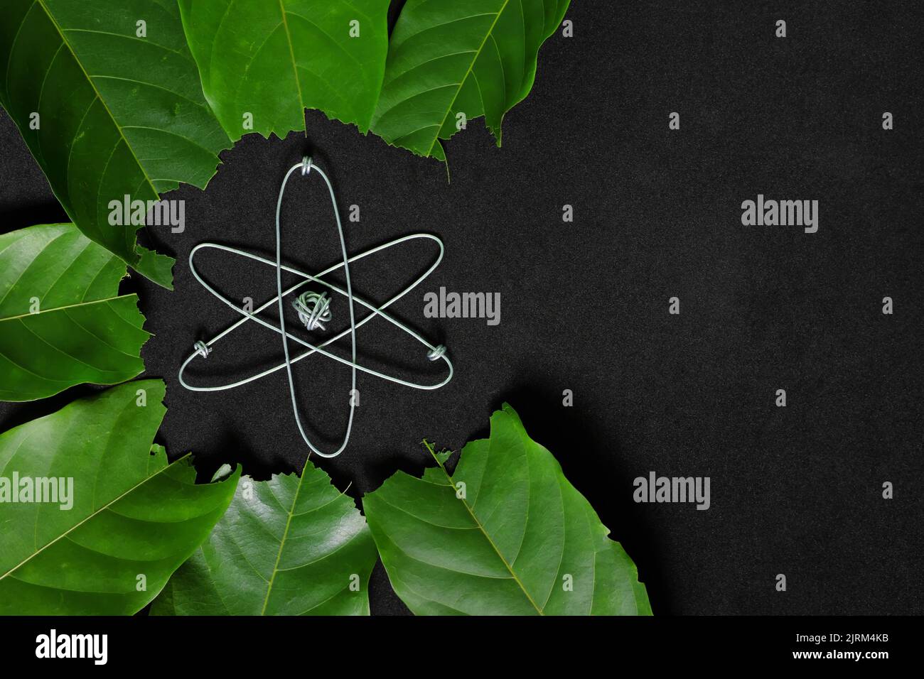 Nuclear power plant negative impact on environment concept. Atomic ...