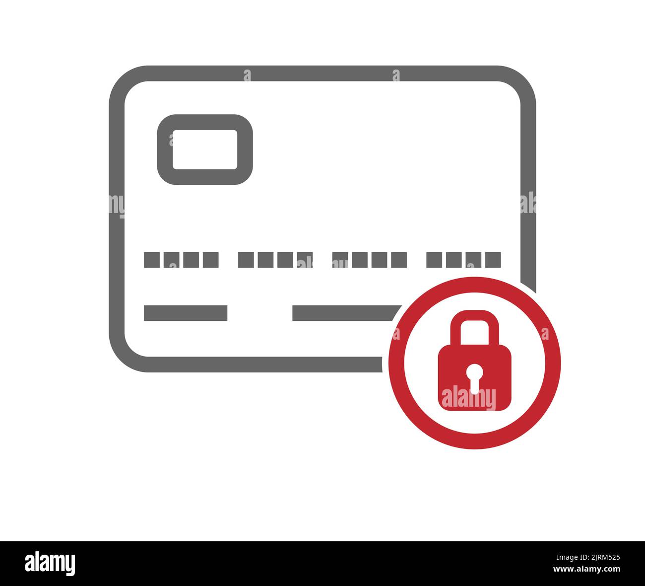 Bank card protection icon. The bank card is protected and safe to use ...