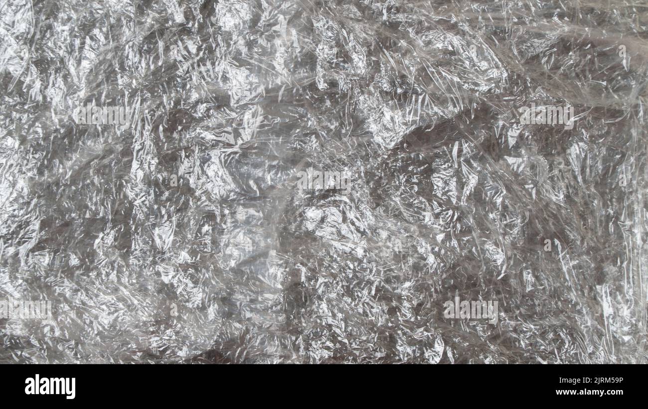 texture crumpled transparent food film relief volumetric Stock Photo ...