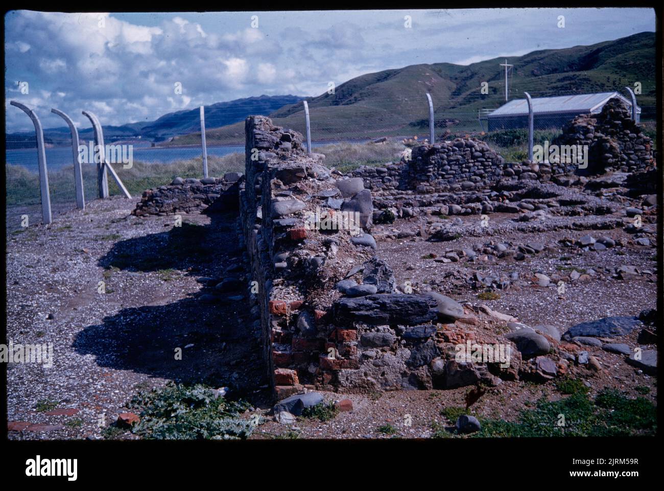 Detail of corner of remains of Paremata Redoubt - to show 6 different ...