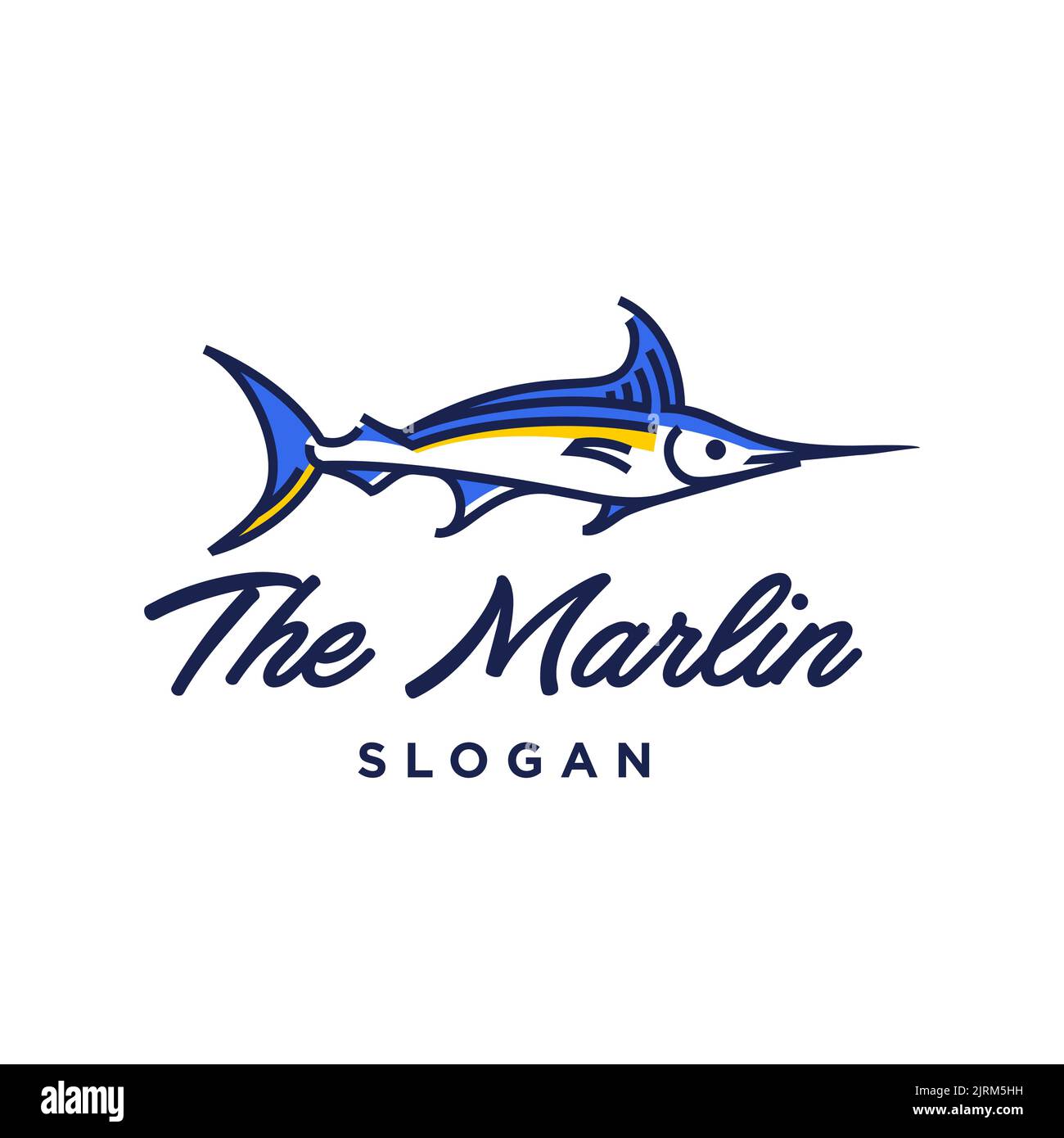 Logo marlin Stock Vector Images - Alamy