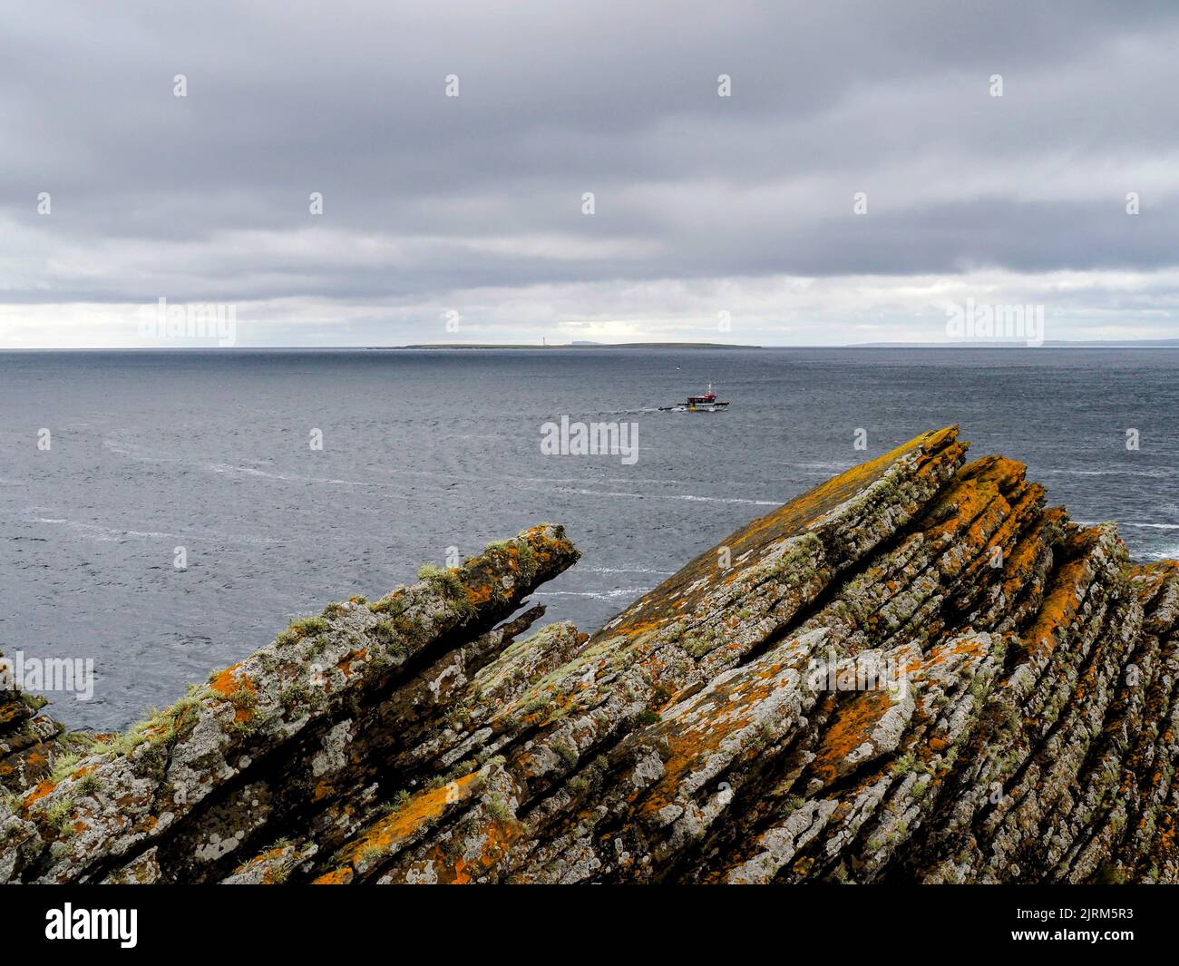 Lamb Head, Stronsay, Orkney, looking towards Auskerry Stock Photo - Alamy