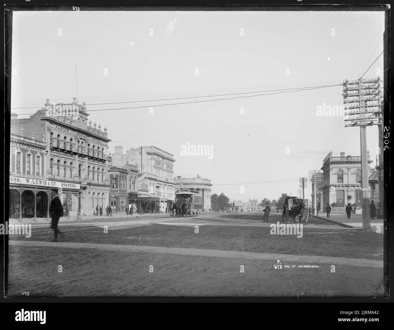 Dee Street, Invercargill, circa 1900, Invercargill, by Muir & Moodie ...