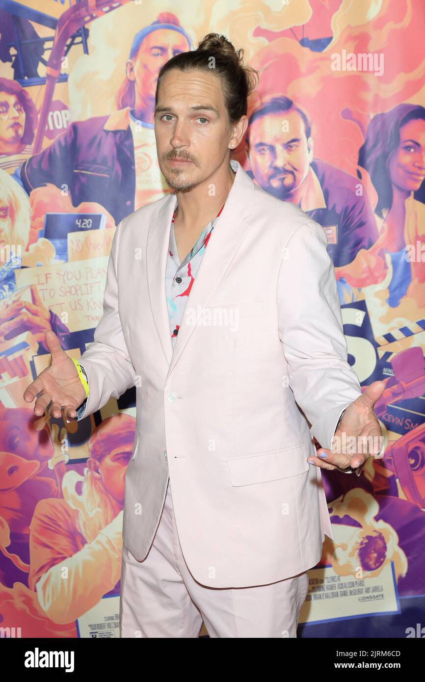 August 24, 2022, Los Angeles, California, USA: LOS ANGELES - AUG 24: Jason Mewes at the premiere ...