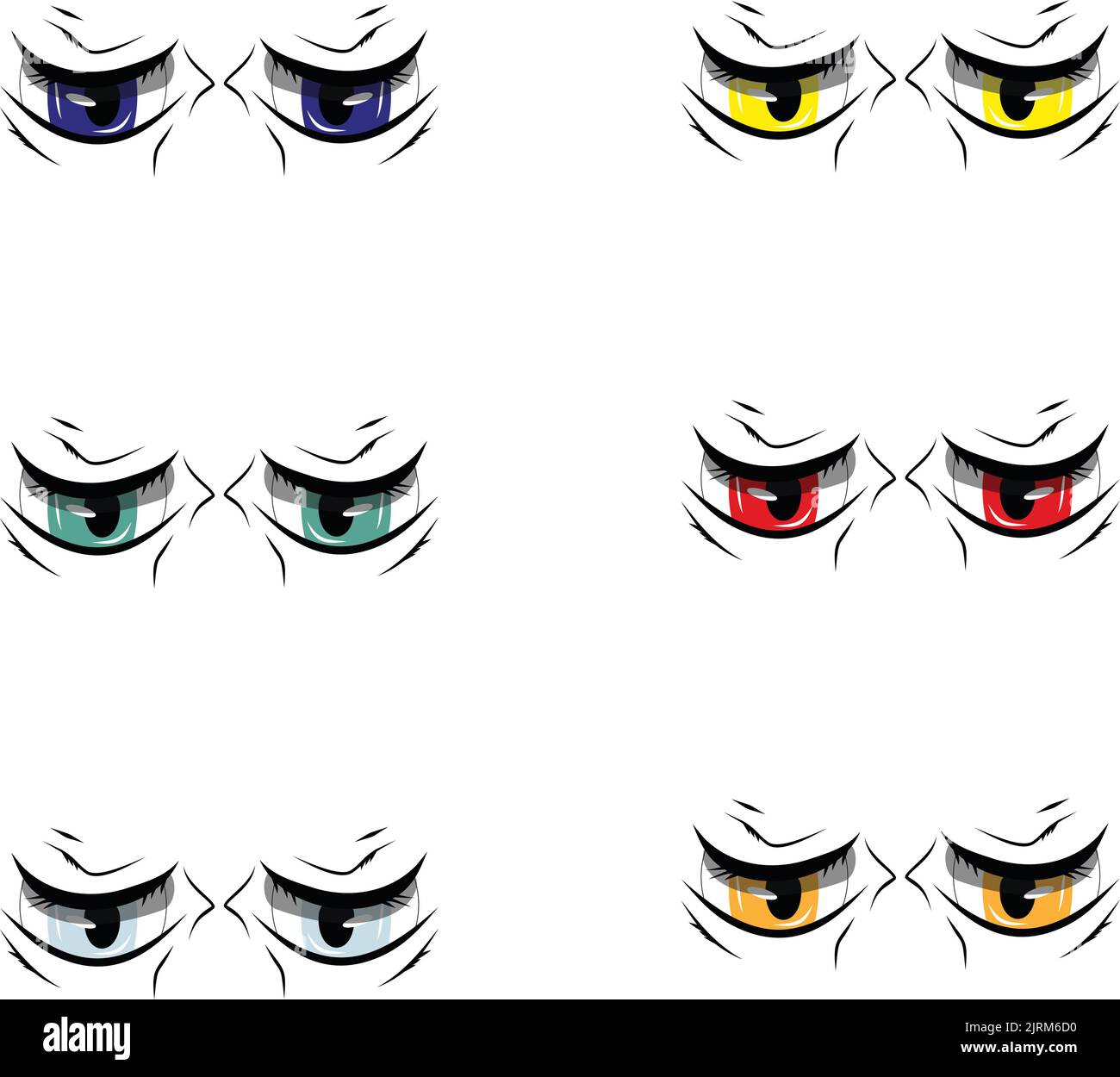 Cartoon eyes set vector Stock Vector Images - Alamy