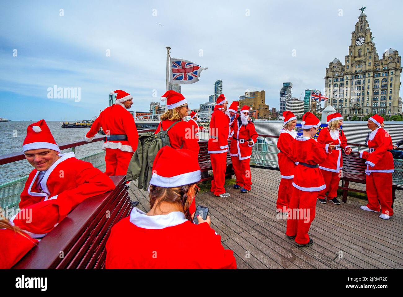 Btr liverpool santa dash hi-res stock photography and images - Alamy