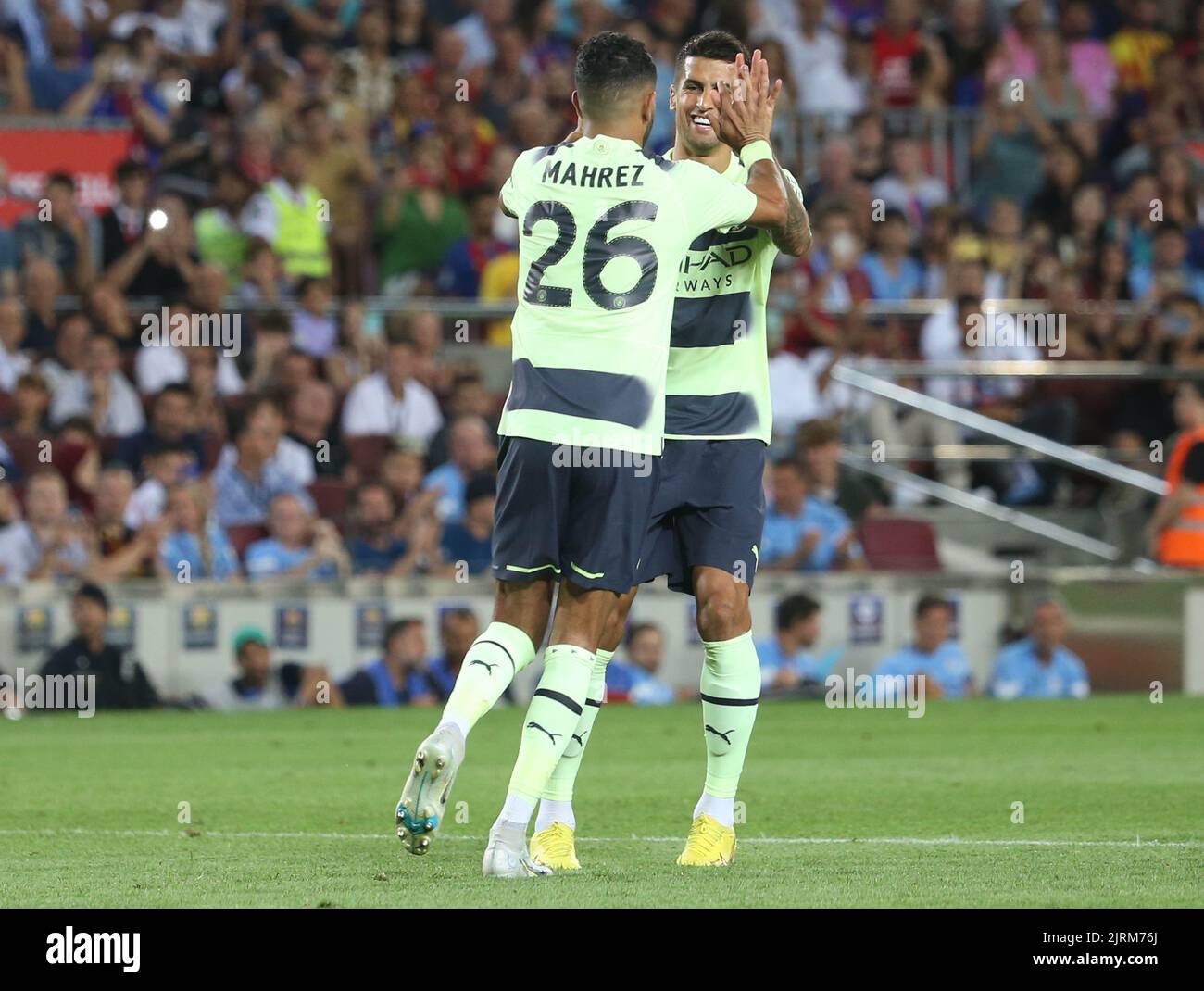 Celebration Goal Riyad Mahrez of Manchester City during the Friendly ...