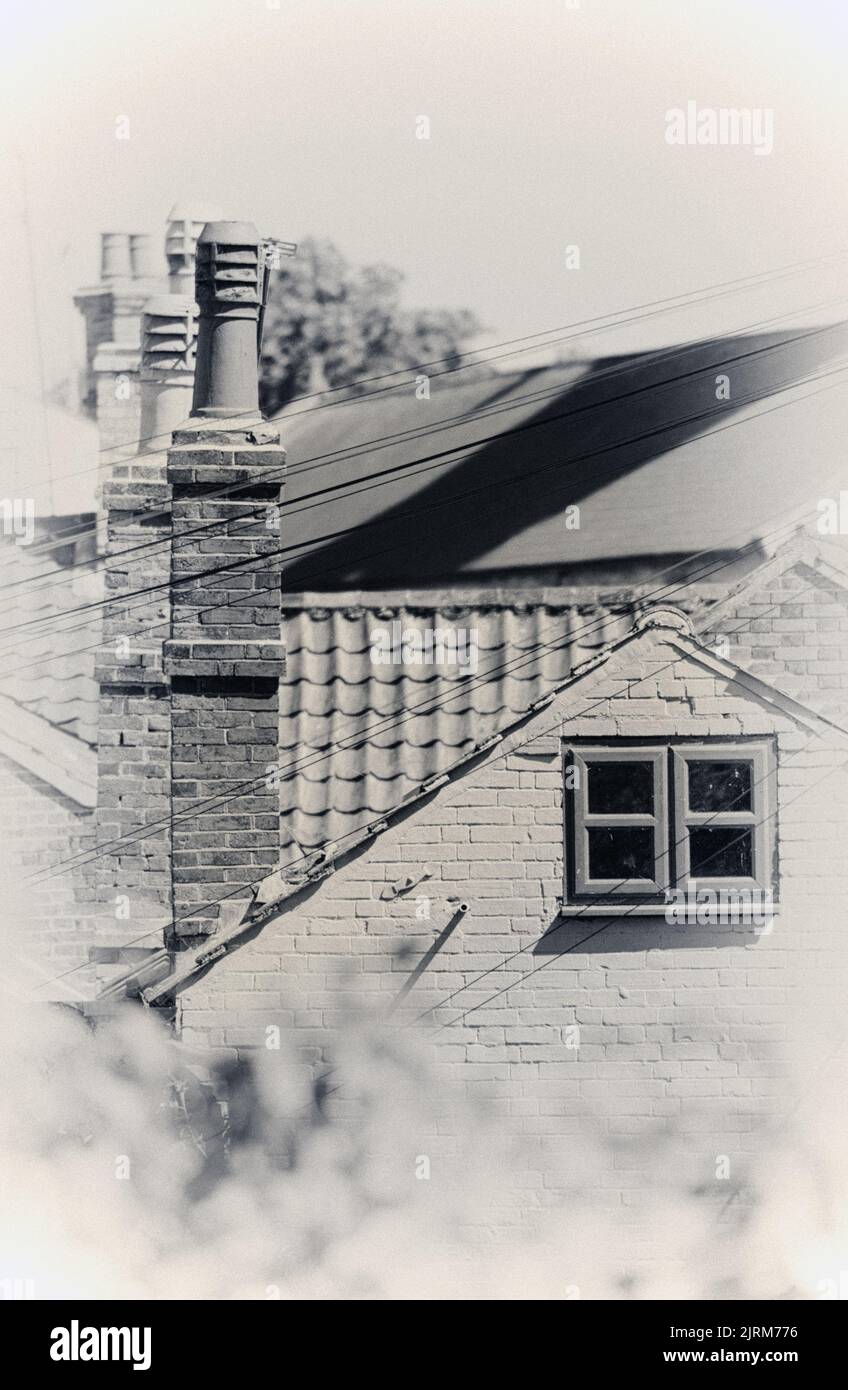 vintage old terraced houses Stock Photo - Alamy