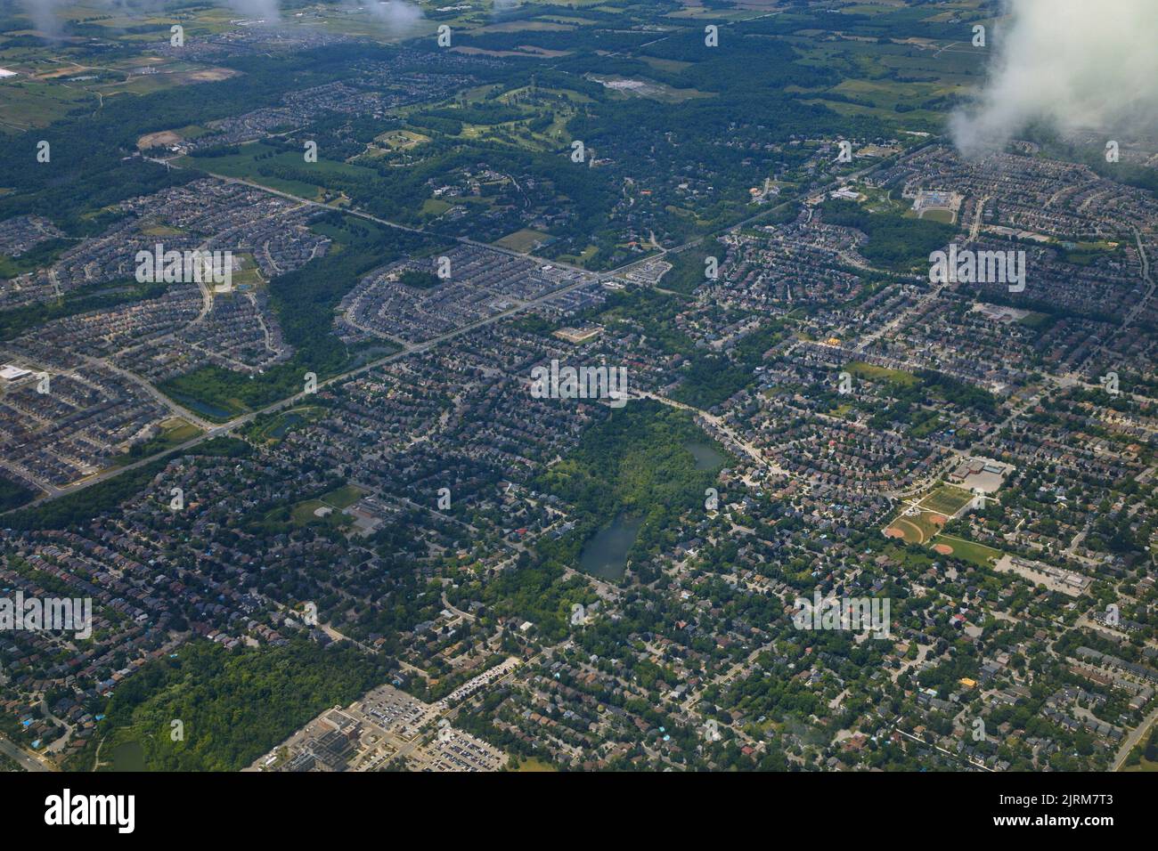 Approach to Toronto,Ontario Province,Canada,North America Stock Photo ...