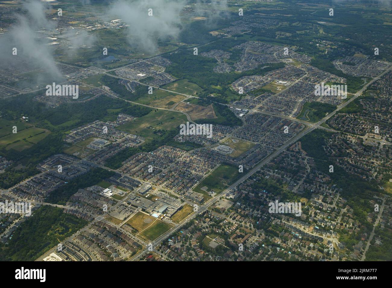 Approach to Toronto,Ontario Province,Canada,North America Stock Photo ...