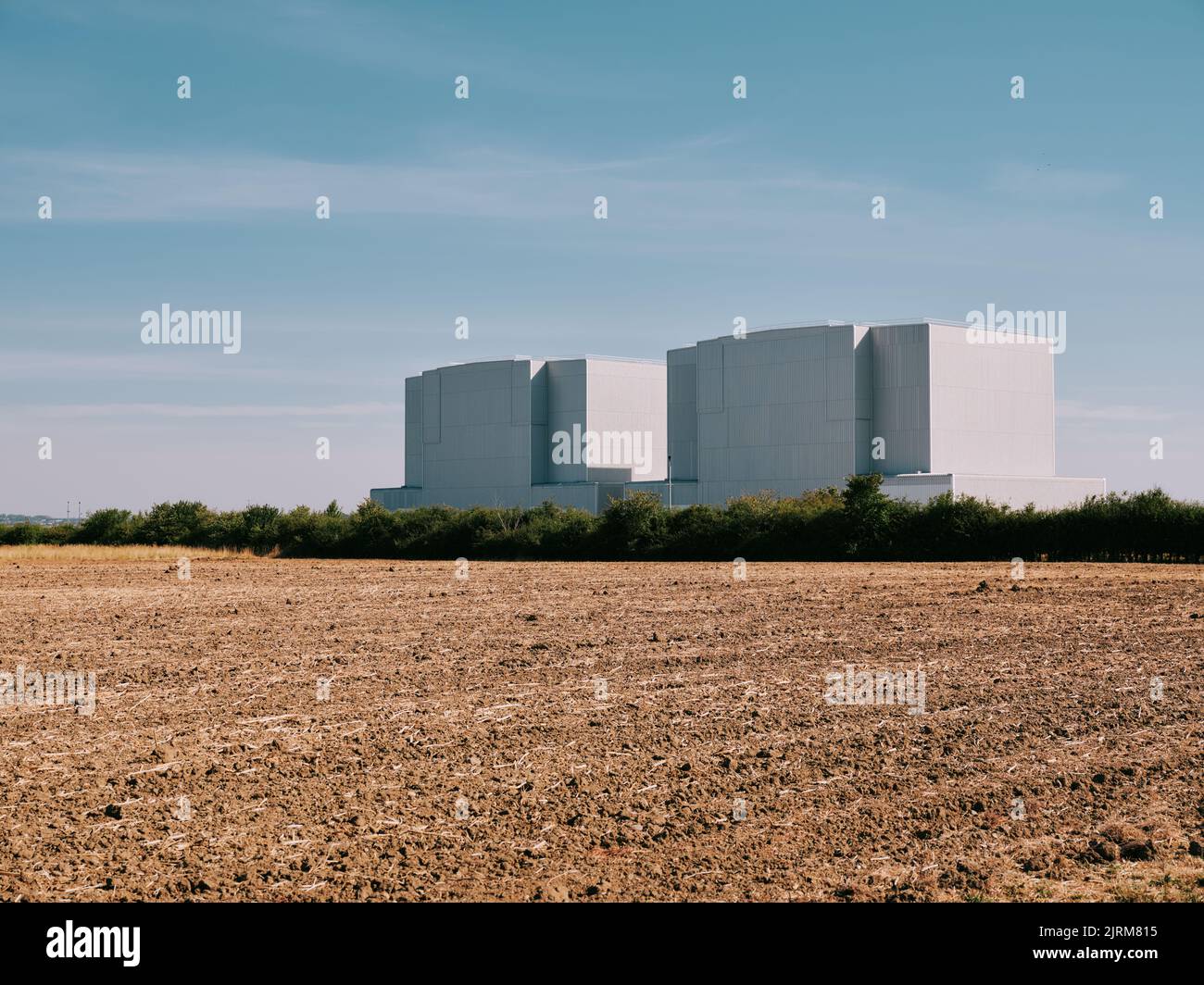The protected corrugated metal encased decommissioned Bradwell nuclear ...