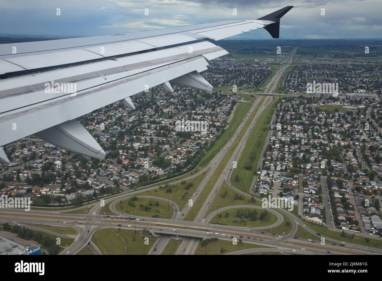 Approach to Calgary,Alberta Province,Canada,North America Stock Photo ...