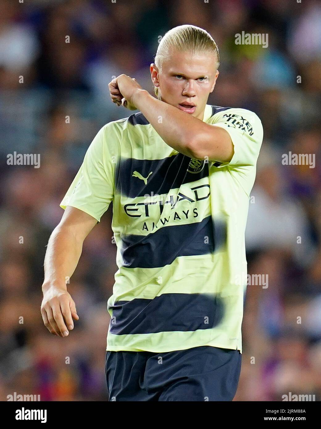 Erling Haaland of Manchester City during the friendly match for the ...