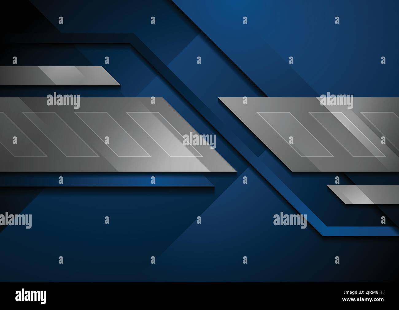 Blue and silver grey abstract technology background. Vector corporate ...