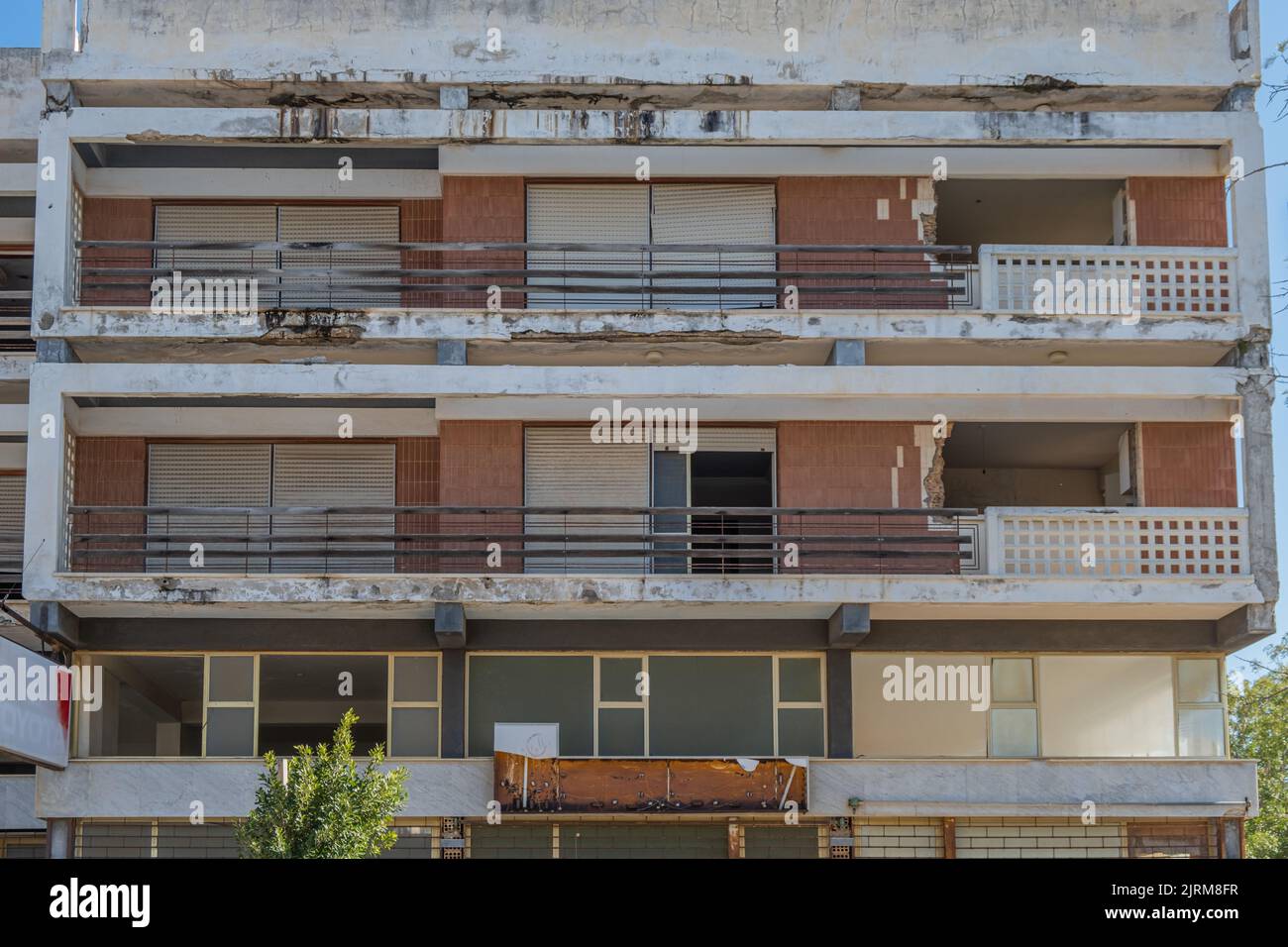 Varosha, Famagusta, Cyprus - June 2021: The abandoned city, ghost town ...