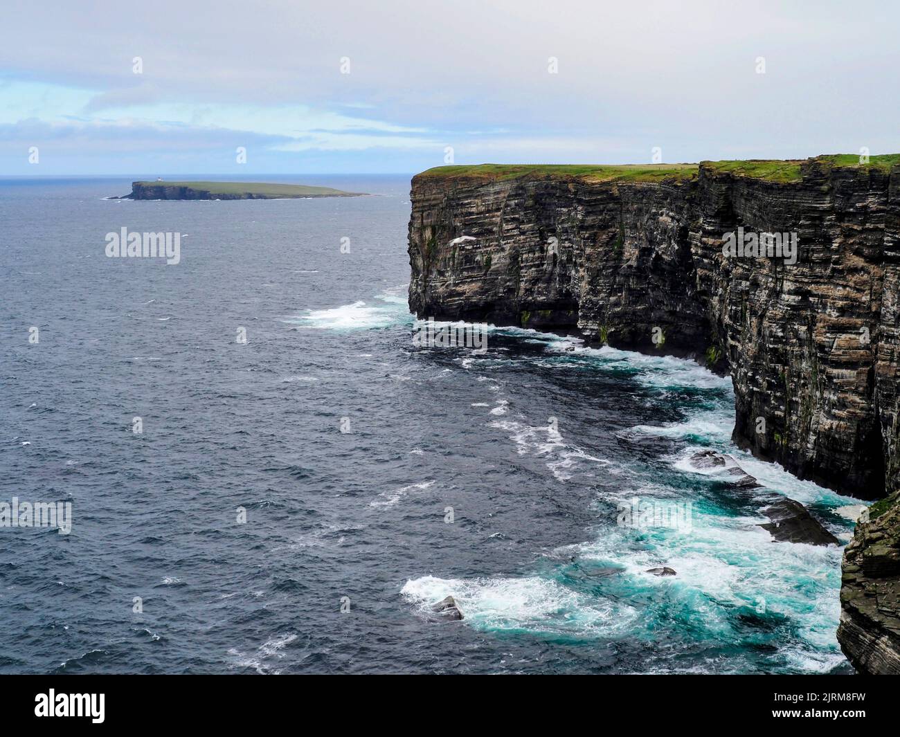 Marwick Head and Brough of Birsay, Orkney, Scotland Stock Photo - Alamy