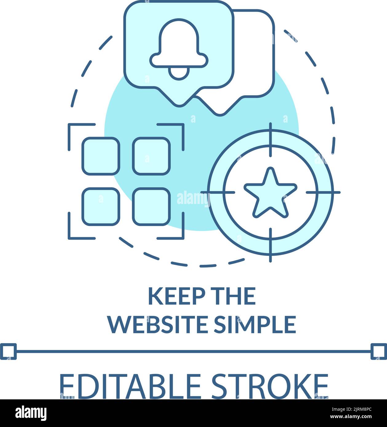 Keep focus icon hi-res stock photography and images - Alamy