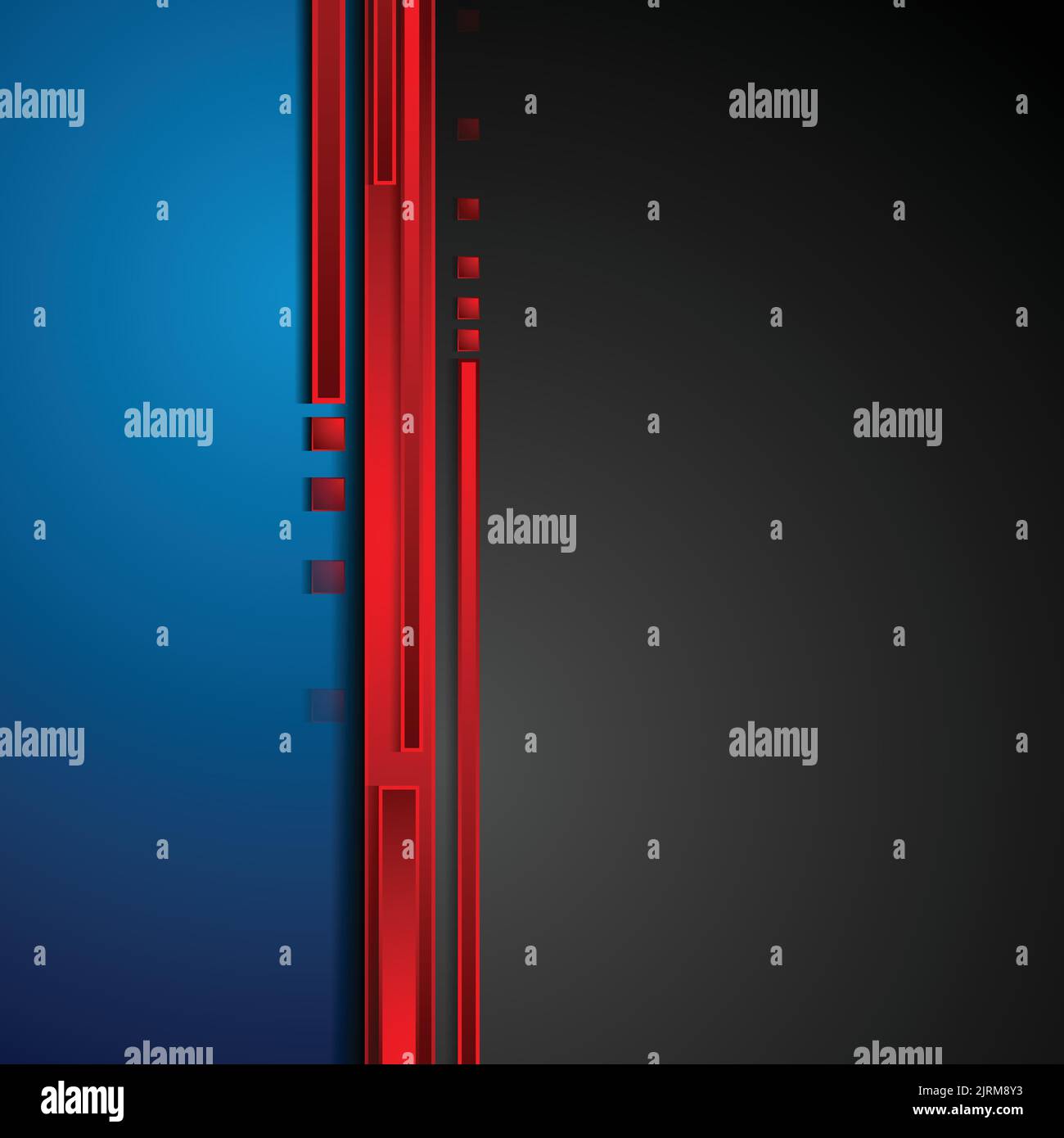 Red, blue and black hi-tech abstract corporate background. Vector ...