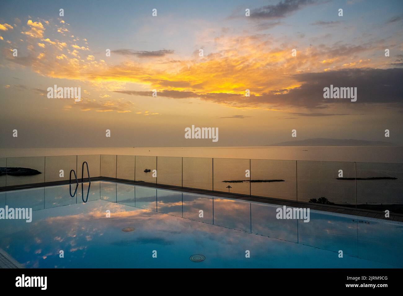 Tenerife sunset, Costa Adeje Stock Photo - Alamy