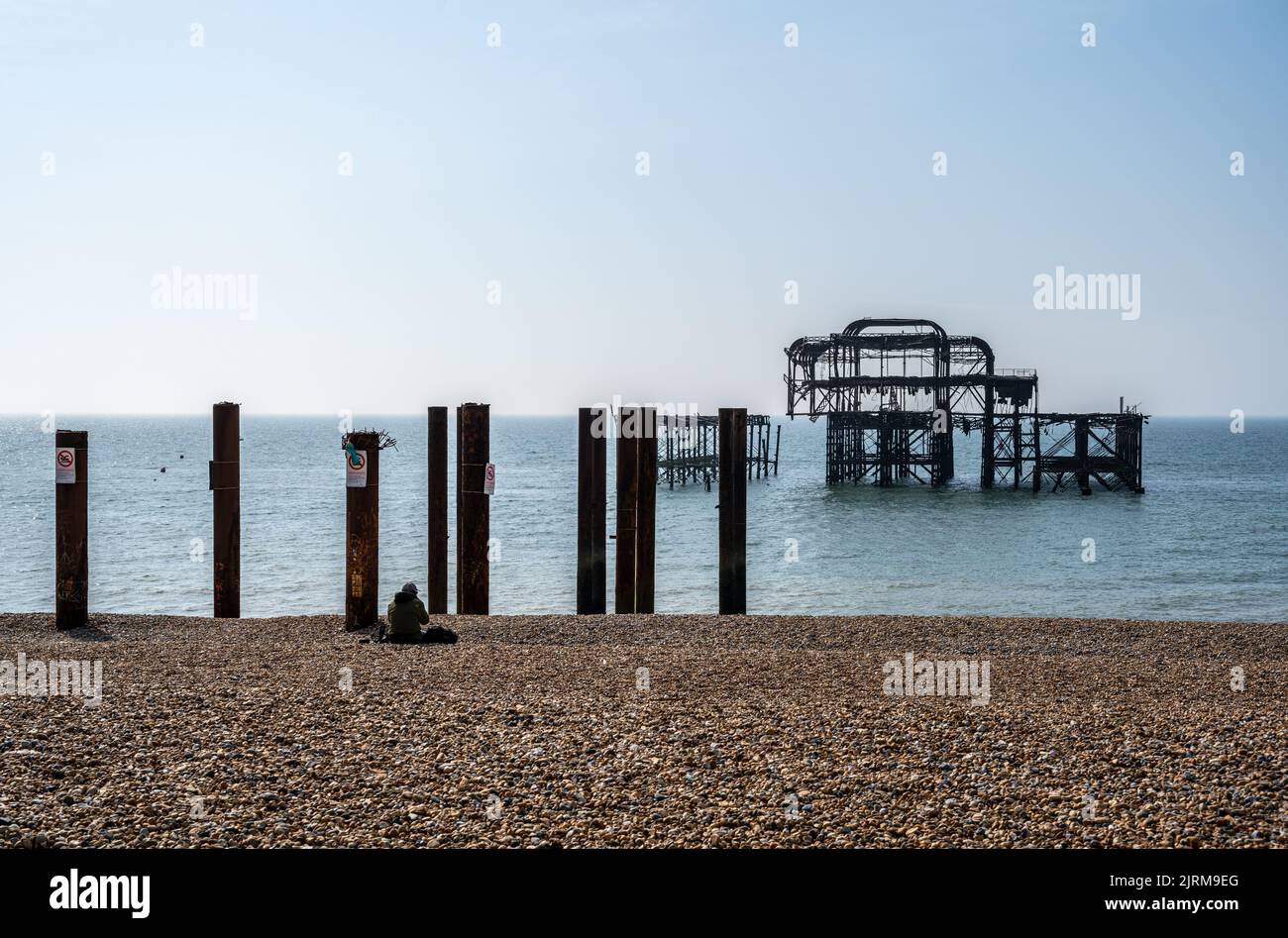 Remains of the West Pier, Brighton Stock Photo - Alamy